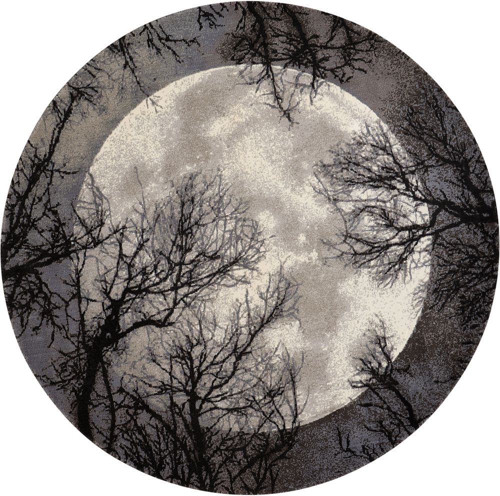 Nourison Twilight TWI17 Round Rug - Moon | Naken Interiors